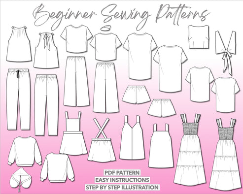 12 Beginner Sewing Patterns – Patterns For Less