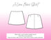 A Line Mini Skirt Sewing Pattern – Patterns For Less