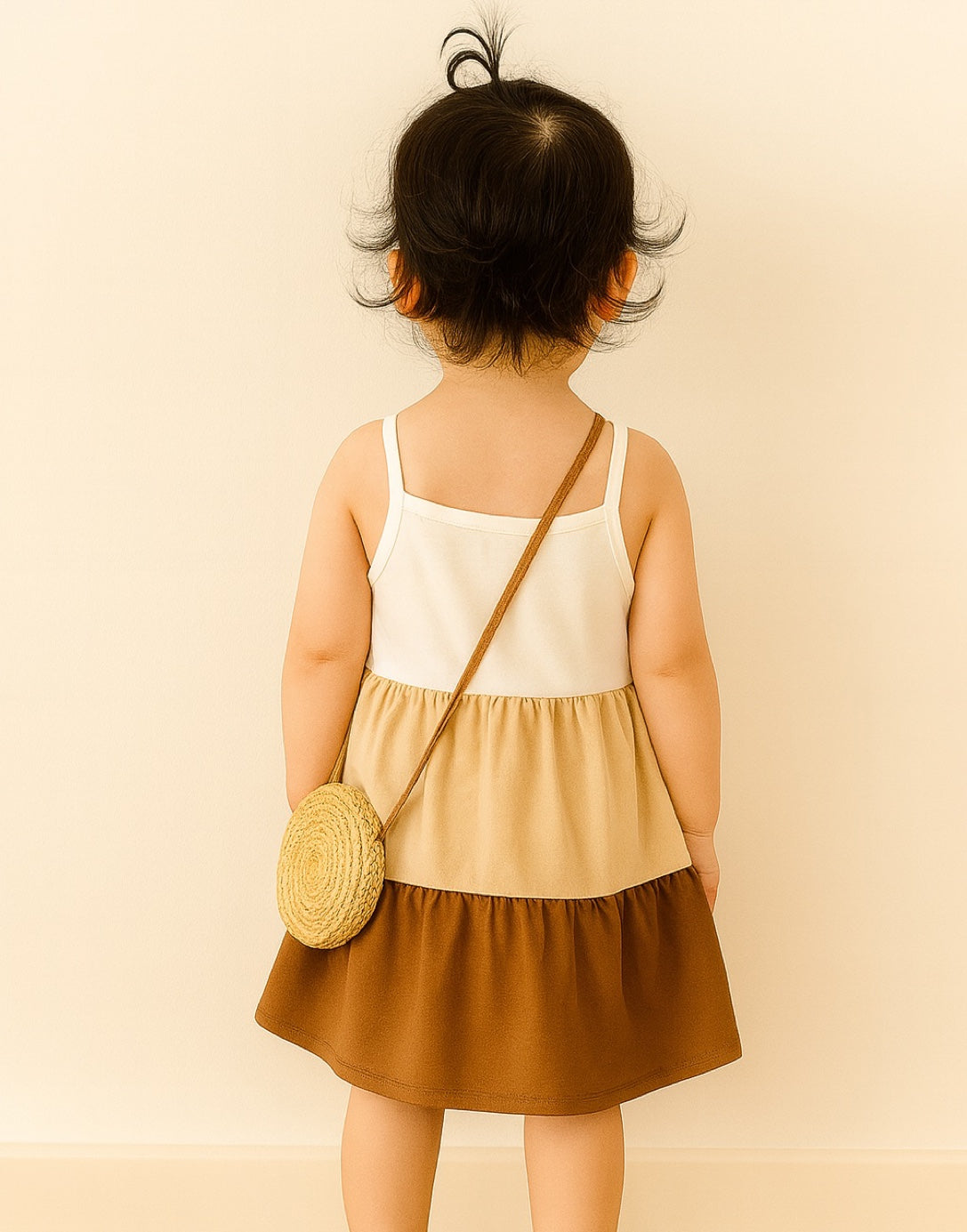 Baby Girl Colorblock Ruffle Hem Cami Dress Sewing Pattern – Patterns ...