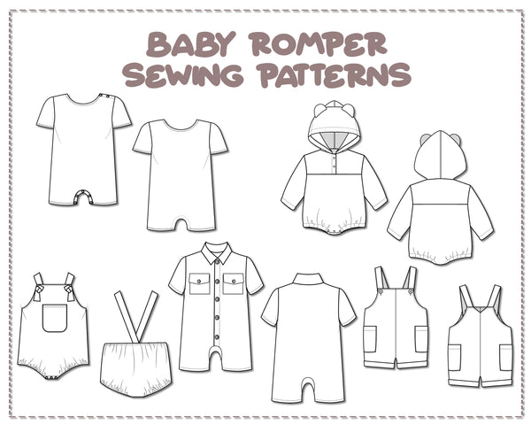 Baby Romper Sewing Patterns – Patterns For Less