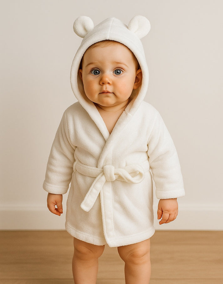 Baby Teddy Ear Hooded Bathrobe Sewing Pattern – Patterns For Less