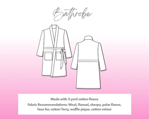 Bathrobe Sewing Pattern – Patterns For Less