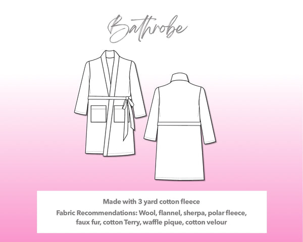 Bathrobe Sewing Pattern – Patterns For Less