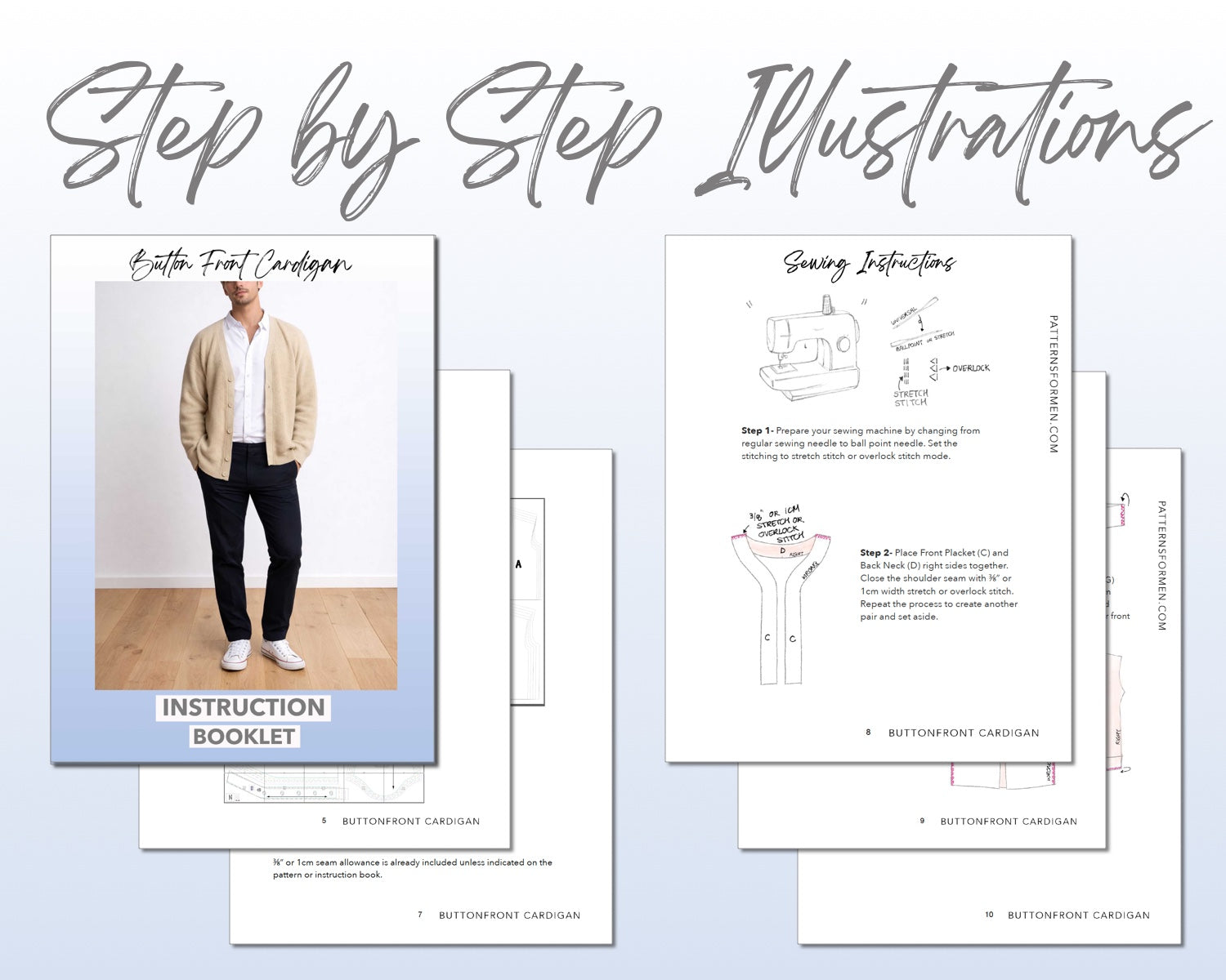 Button Front Cardigan Sewing Pattern – Patterns For Less