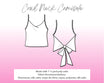 Cowl Neck Back Tie Cami Top Sewing Pattern – Patterns For Less