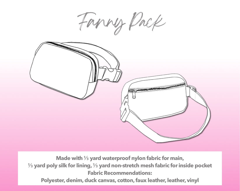 Fanny Pack Sewing Pattern – Patterns For Less