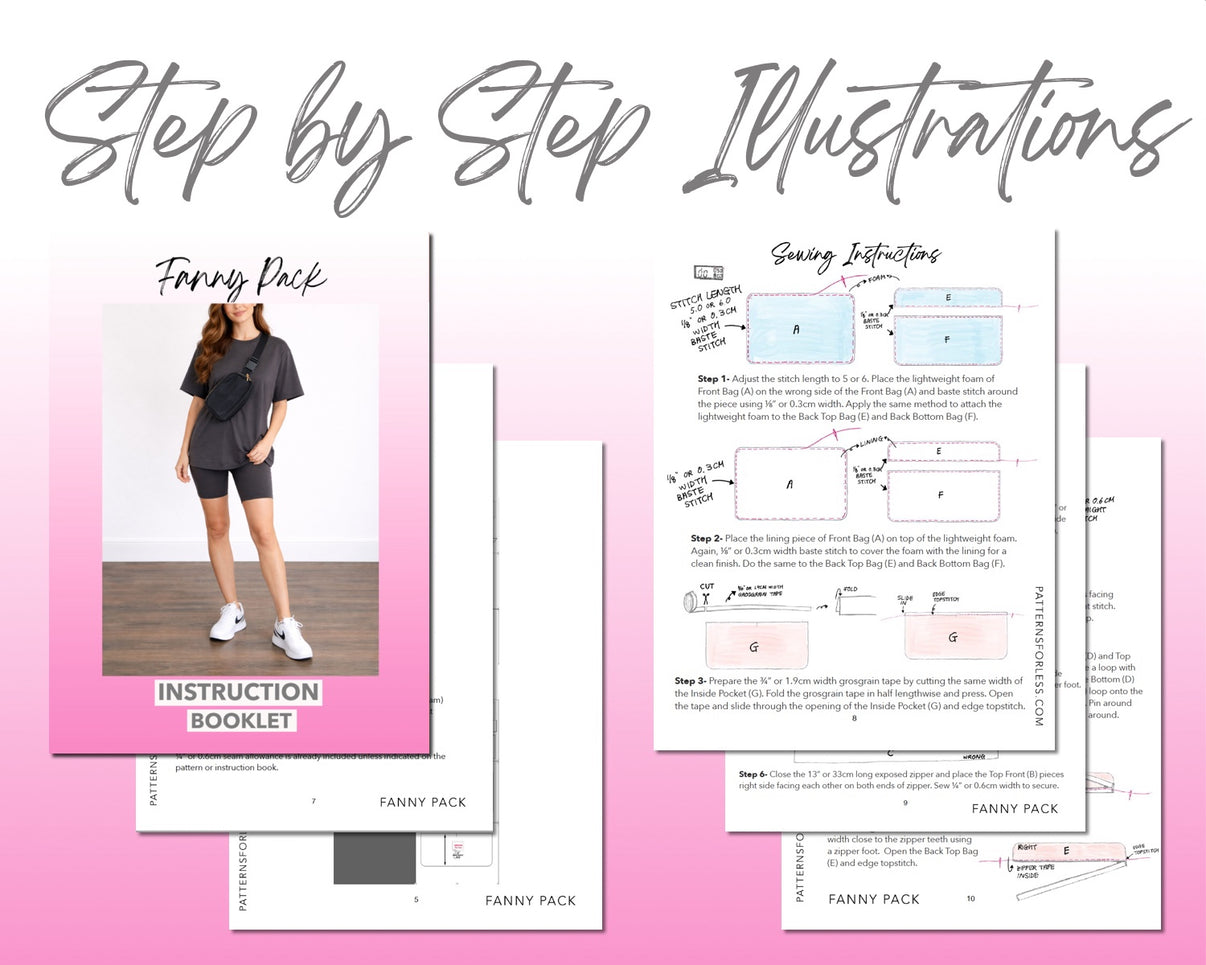Fanny Pack Sewing Pattern – Patterns For Less