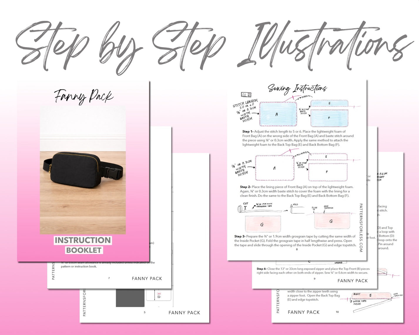 Fanny Pack Sewing Pattern – Patterns For Less