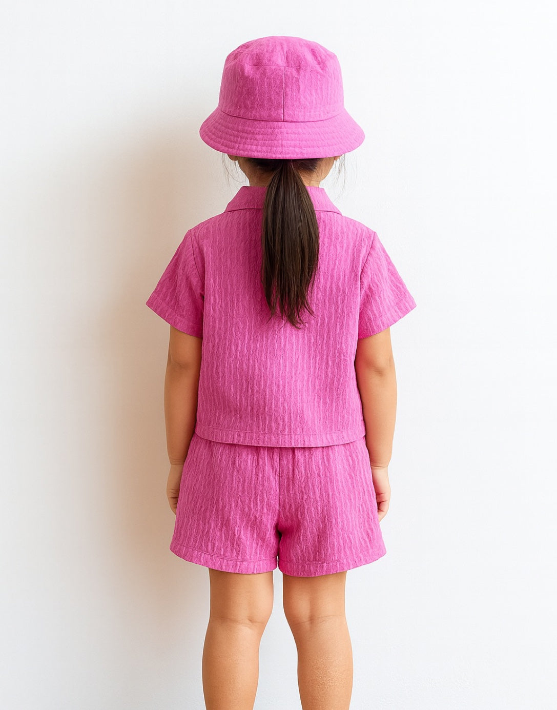 Girls Button Front Shirt and Shorts Set Sewing Pattern – Patterns For Less