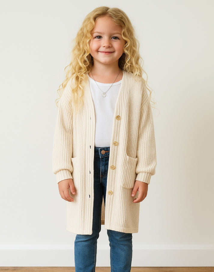 Girls Long Cardigan Sewing Pattern – Patterns For Less