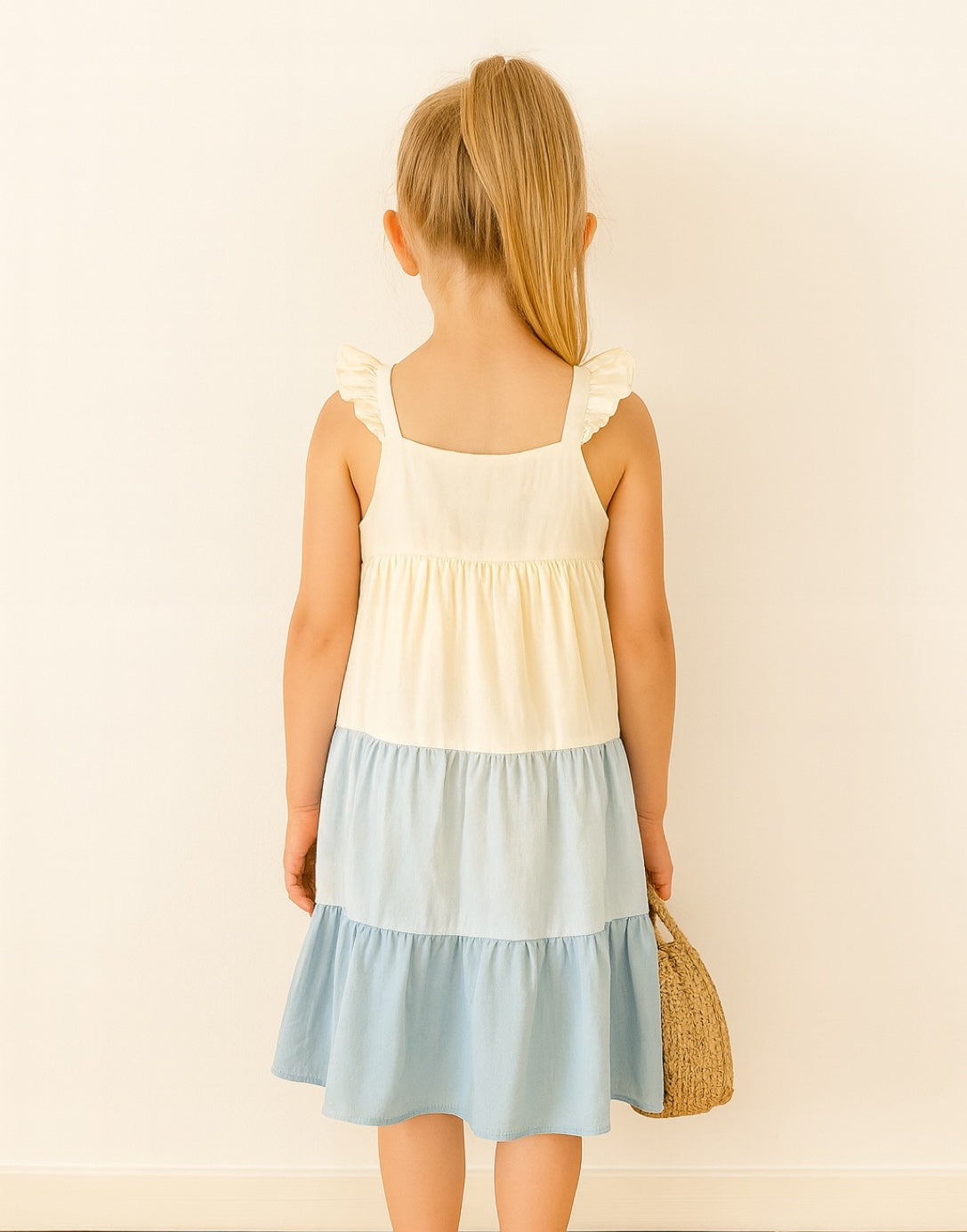Girls Ruffle Sleeve Cami Dress Sewing Pattern – Patterns For Less