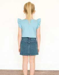 Girls Ruffle Tee Blouse Sewing Pattern – Patterns For Less