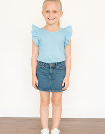 Girls Ruffle Tee Blouse Sewing Pattern – Patterns For Less