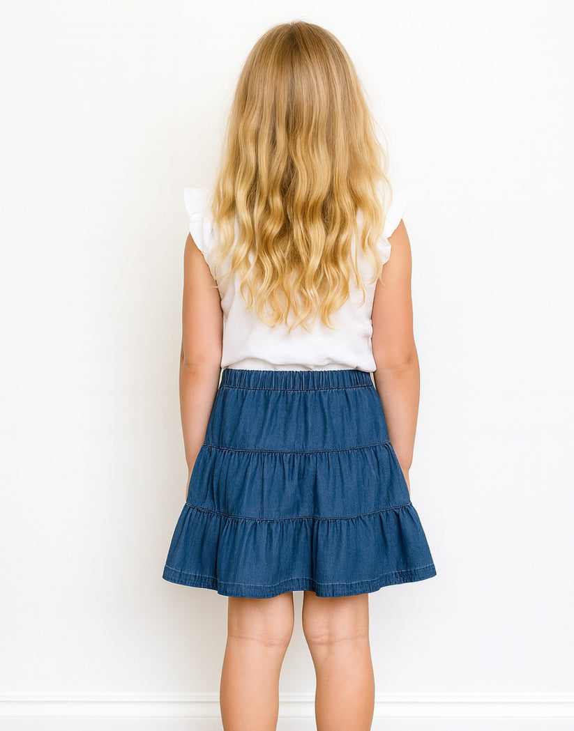 Girls Tiered Mini Skirt Sewing Pattern – Patterns For Less