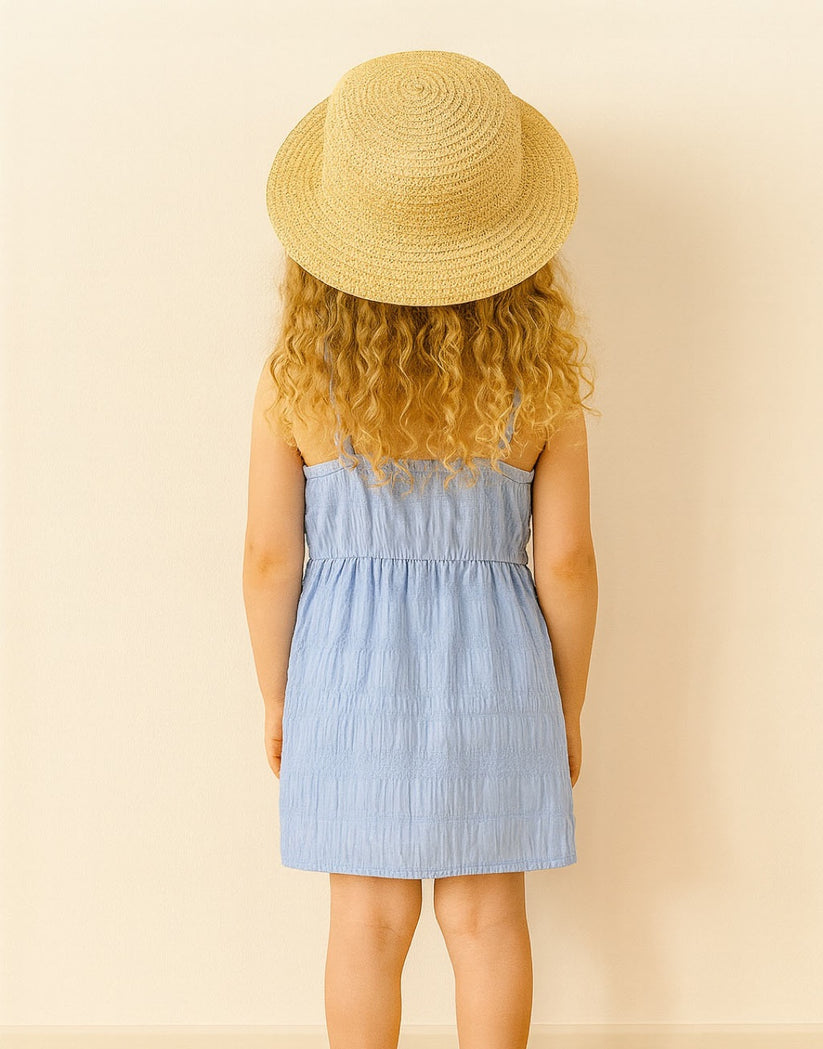 Girls V-Neck Spaghetti Strap Cami Dress Sewing Pattern – Patterns For Less