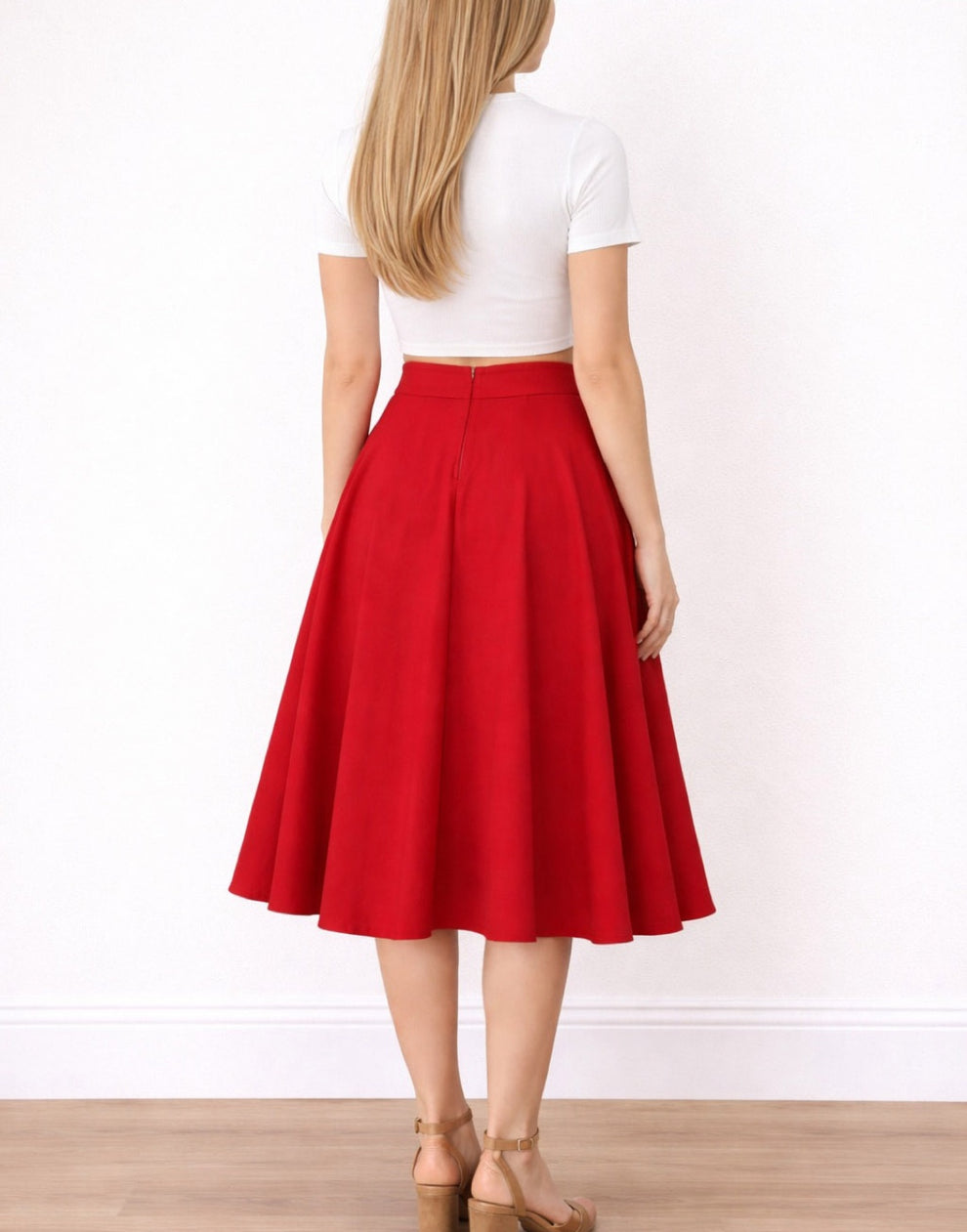 High Waist Midi Circle Skirt Sewing Pattern – Patterns For Less