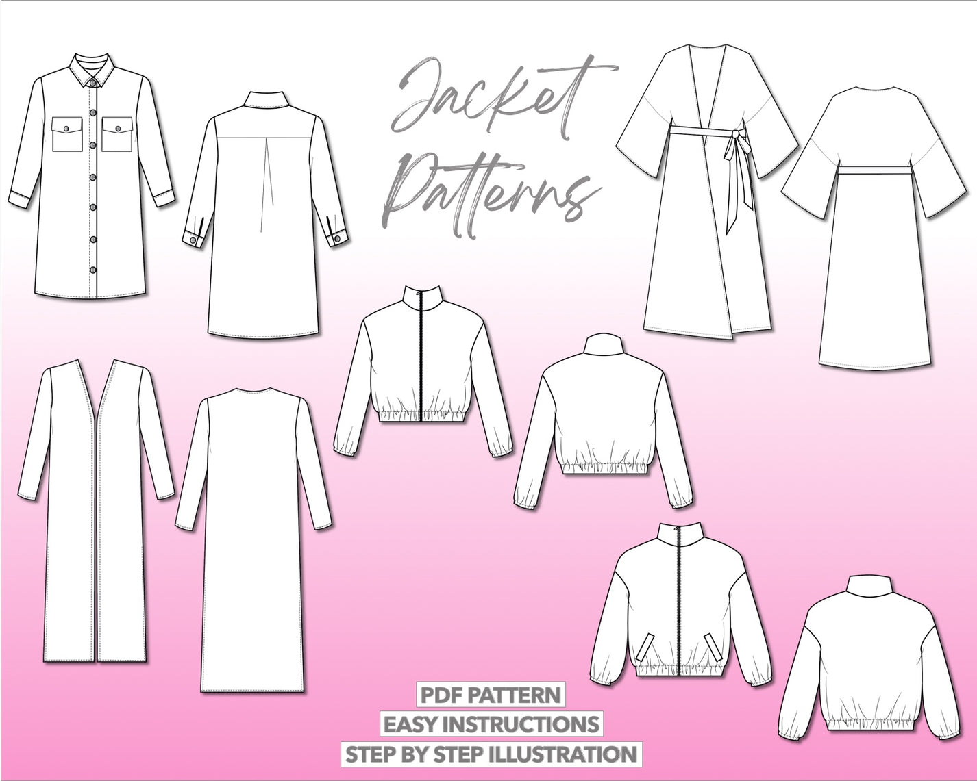 Jacket Sewing Patterns – Patterns For Less
