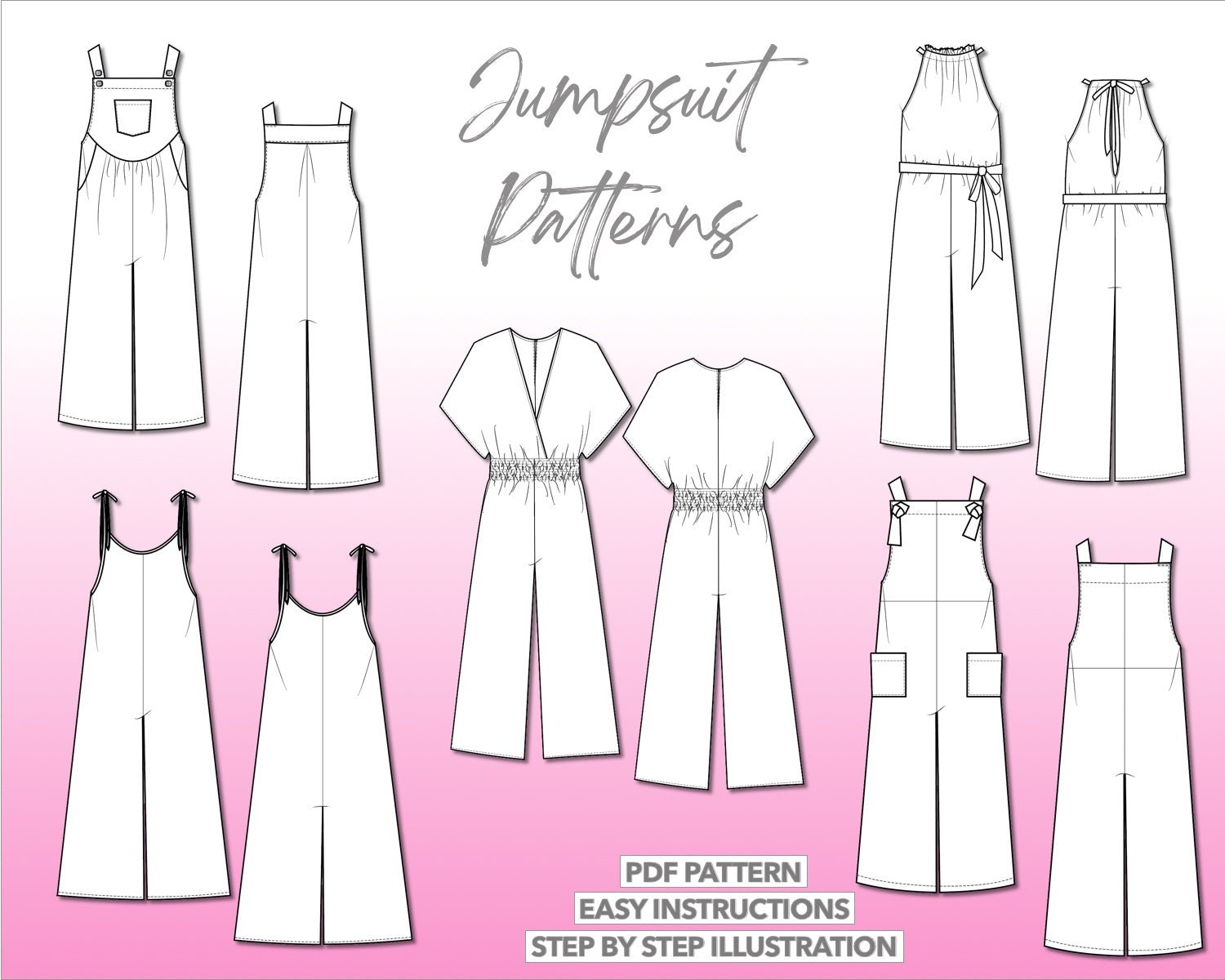 Jumpsuit Sewing Patterns – Patterns For Less