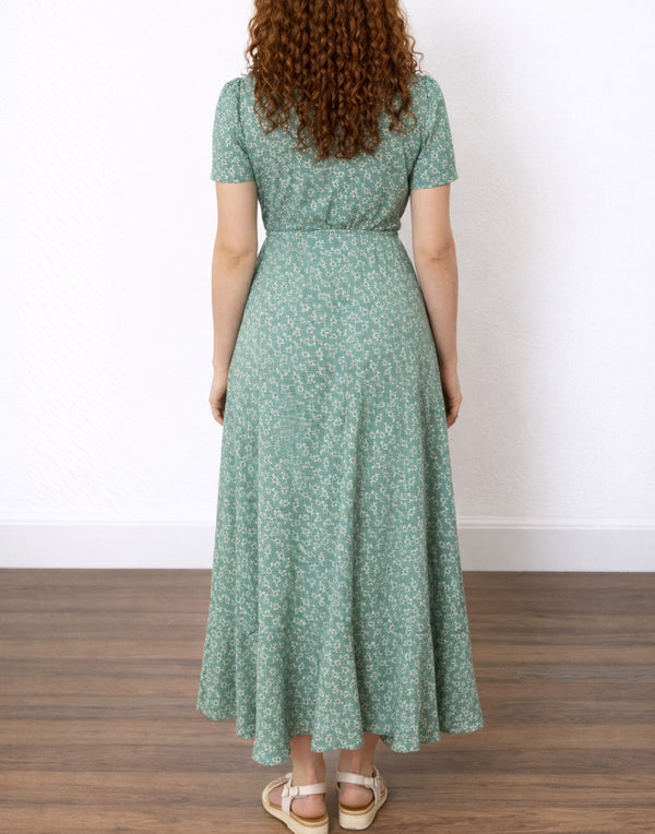 Maxi Wrap Dress Sewing Pattern – Patterns For Less