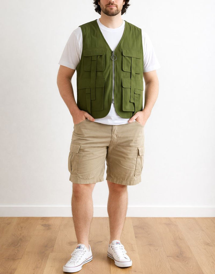 Mens Cargo Pocket Vest Sewing Pattern – Patterns For Less