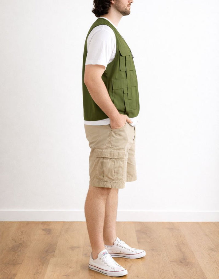 Mens Cargo Pocket Vest Sewing Pattern – Patterns For Less