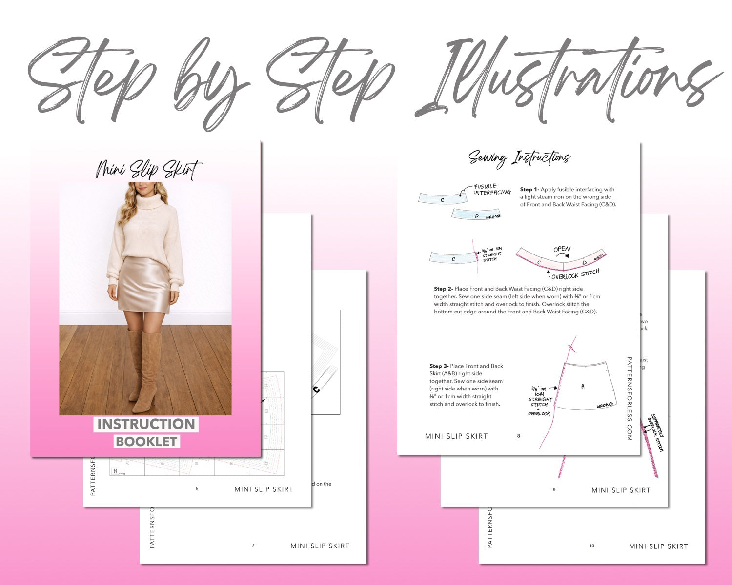 Mini Slip Skirt Sewing Pattern – Patterns For Less