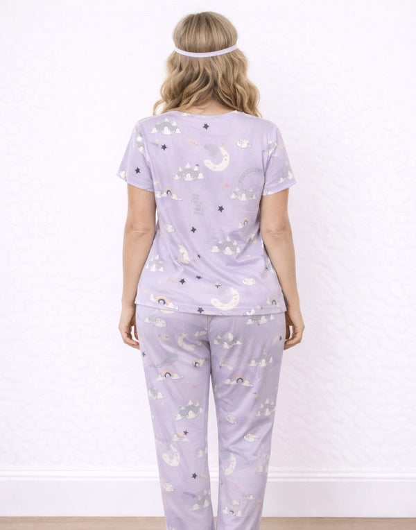 Pajama T-Shirt With Pants and Eye Cover Set Sewing Pattern – Patterns ...