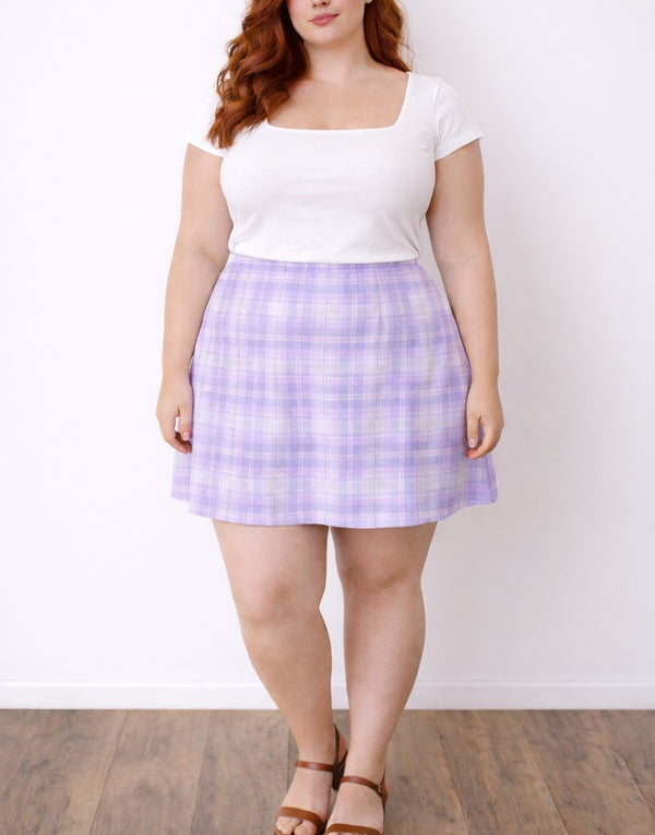 Plus Size A-Line Mini Skirt Sewing Pattern – Patterns For Less