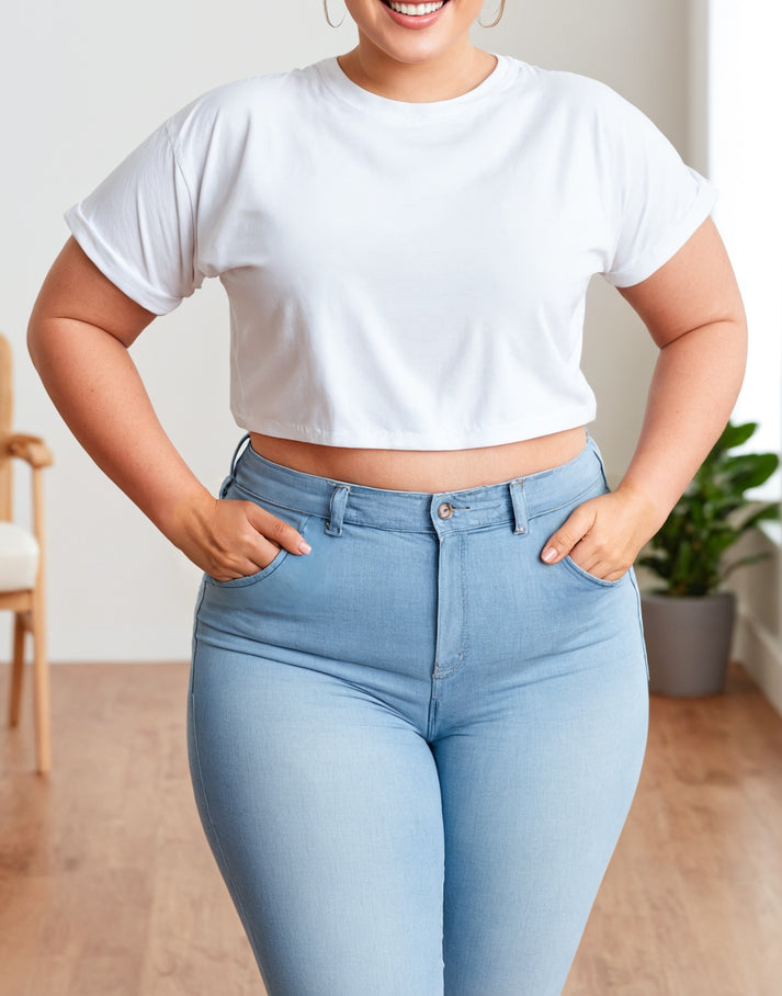 Plus Size Batwing Sleeve Crop Tee Sewing Pattern – Patterns For Less