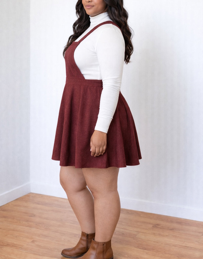 Plus Size Overall Mini Dress Sewing Pattern – Patterns For Less