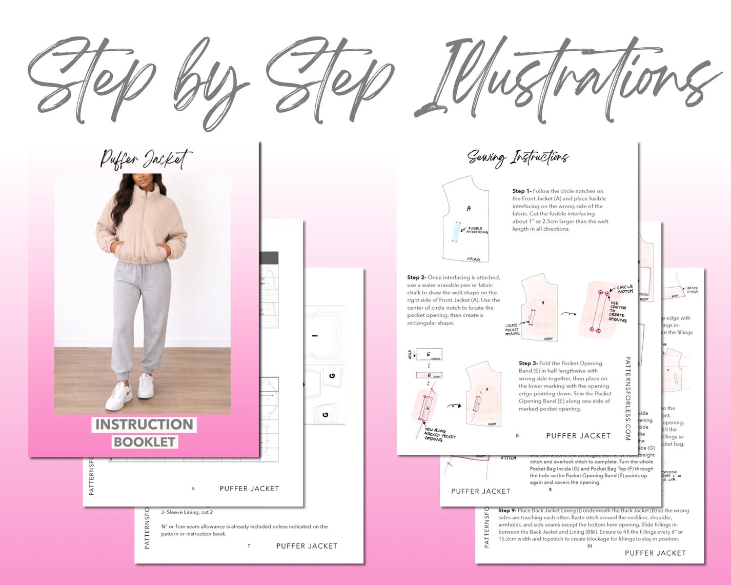 Puffer Jacket Sewing Pattern – Patterns For Less