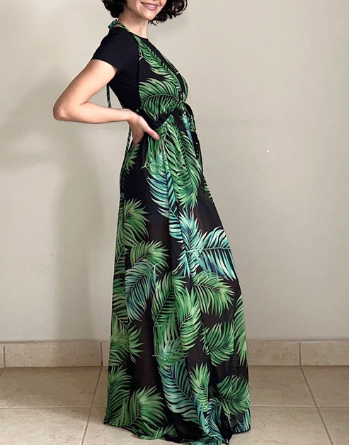 Tie Front Halter Neck Backless Coverup Jacket Sewing Pattern – Patterns ...