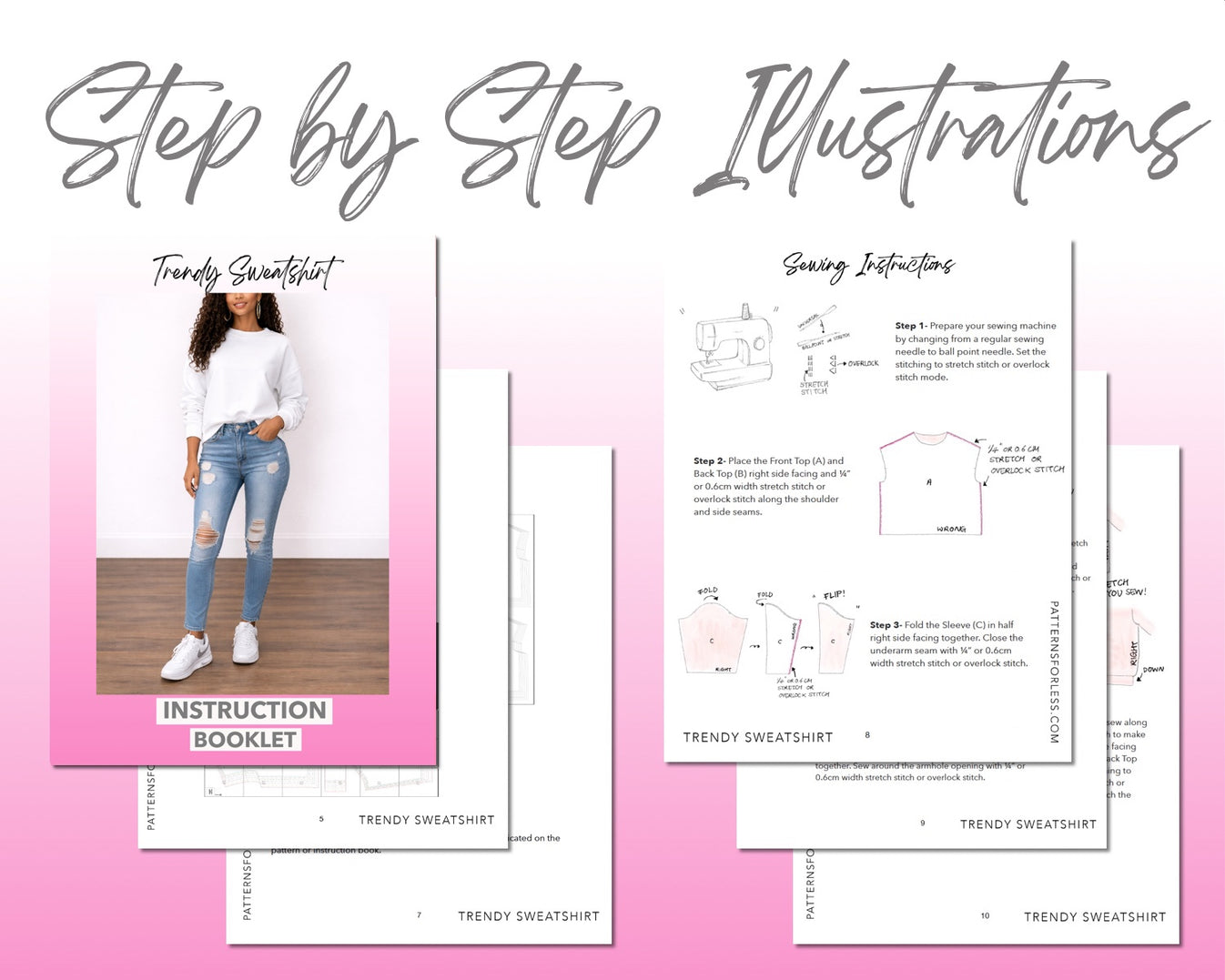Sweatshirt Sewing Pattern – Patterns For Less