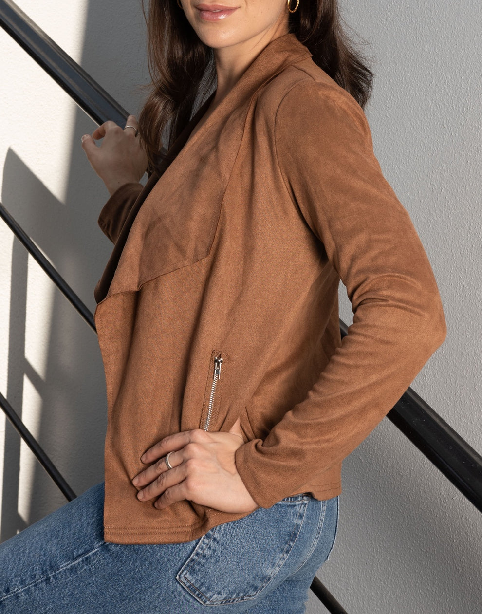 Waterfall Collar Moto Jacket Sewing Pattern – Patterns For Less