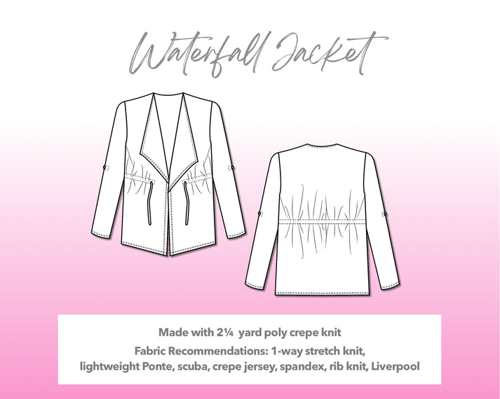 Waterfall Jacket Sewing Pattern – Patterns For Less