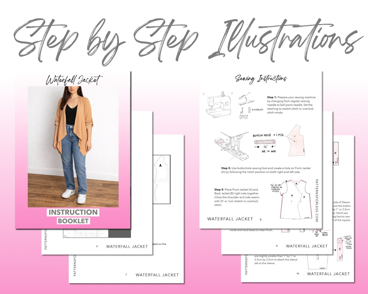 Waterfall Jacket Sewing Pattern – Patterns For Less