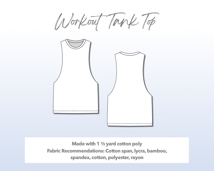 Workout Tank Top Sewing Pattern – Patterns For Less